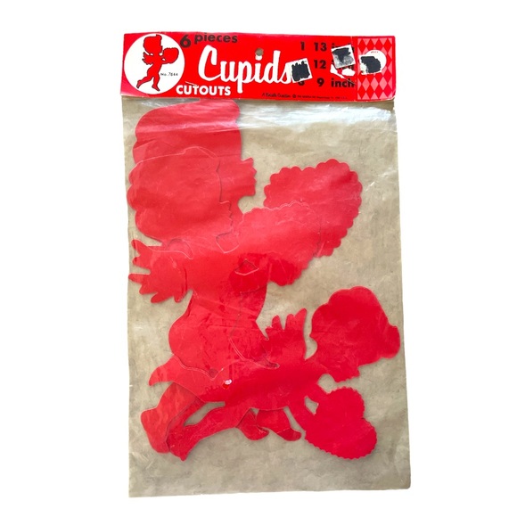 Vintage | Holiday | Vintage Beistle Conew Valentine Cupid Cutouts ...